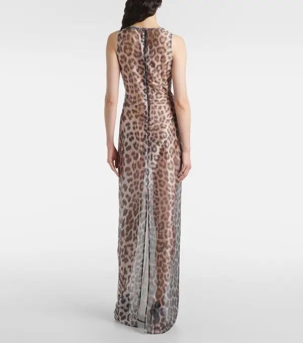 JACQUES WEI Crystal-embellished Maxi Dress