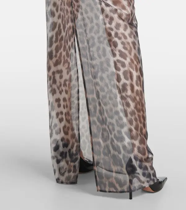 JACQUES WEI Crystal-embellished Maxi Dress