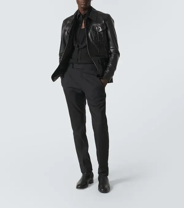 TOM FORD Leather Field Jacket