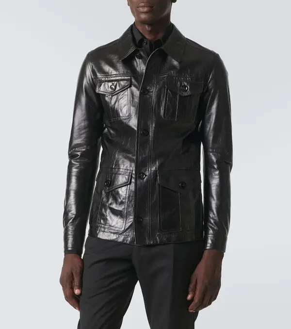 TOM FORD Leather Field Jacket