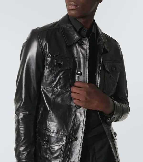 TOM FORD Leather Field Jacket