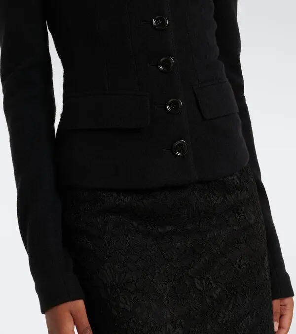 Dolce & Gabbana Virgin Wool Cardigan - Black