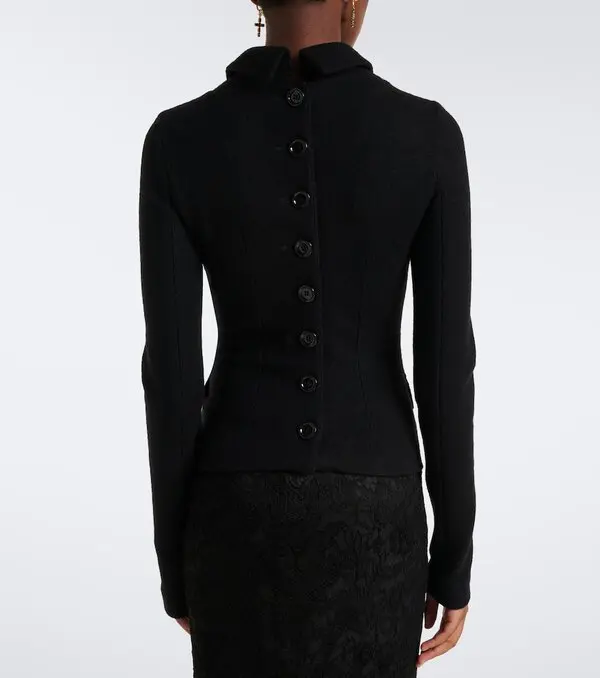 Dolce & Gabbana Virgin Wool Cardigan - Black