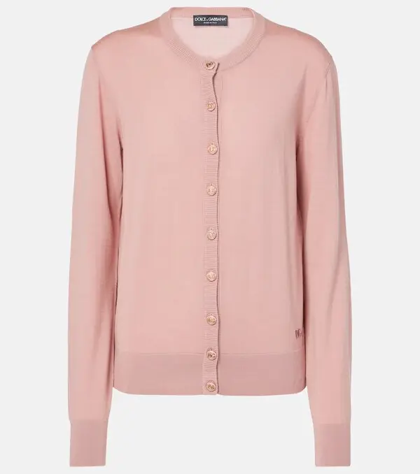 Dolce & Gabbana Virgin Wool Cardigan - Pink