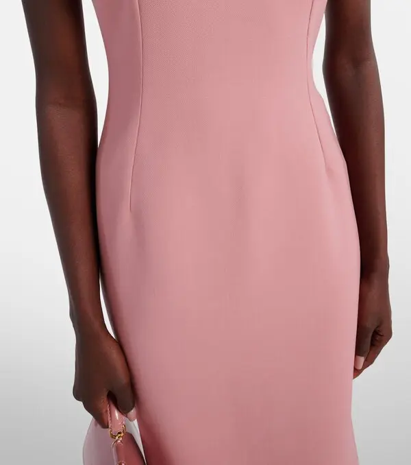 Dolce & Gabbana Virgin Wool Midi Dress - Pink