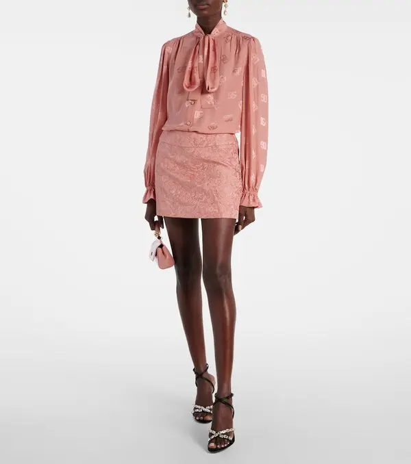 Dolce & Gabbana Dg Silk Satin Blouse
