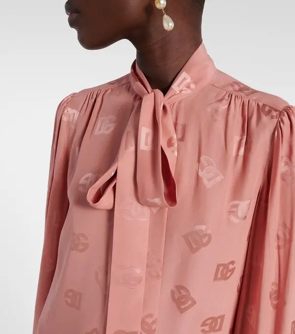 Dolce & Gabbana Dg Silk Satin Blouse