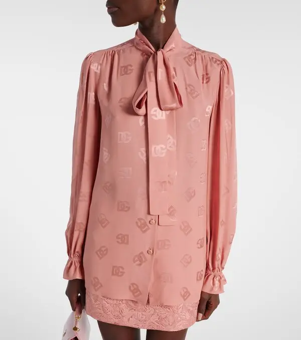Dolce & Gabbana Dg Silk Satin Blouse