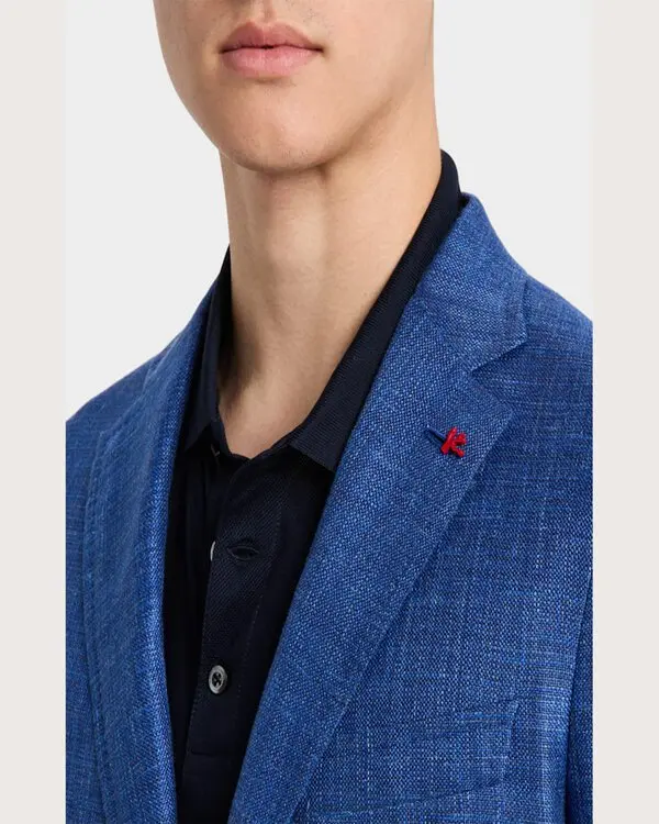 Isaia Apos;s Textured Wool-blend Blazer