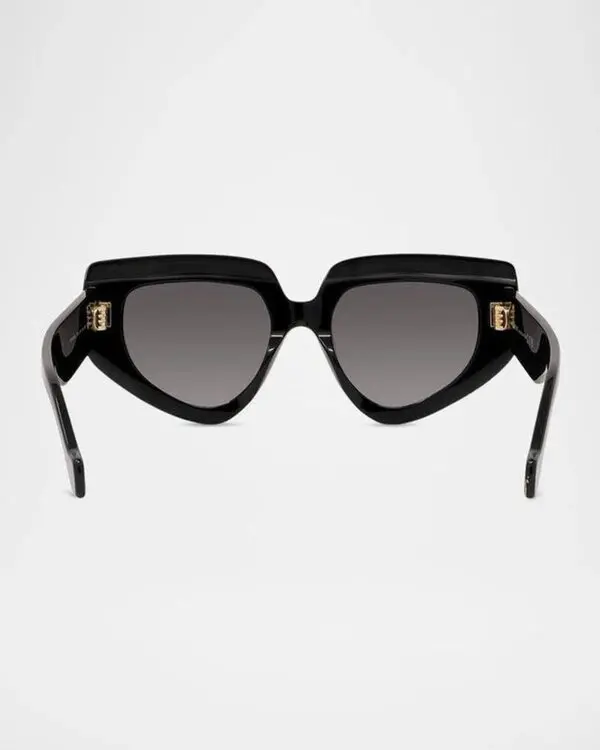 Loewe Anagram Lw40154u Sunglasses - Black/smoke