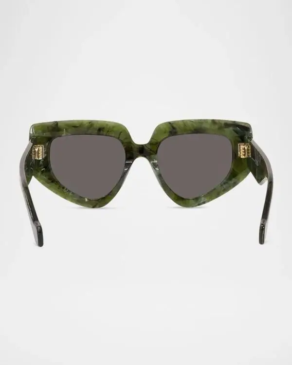 Loewe Anagram Shield Sunglasses - Green