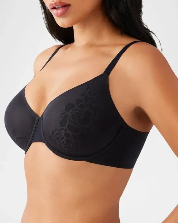 Wacoal Confidence Boost Floral Burnout Full-cup Bra