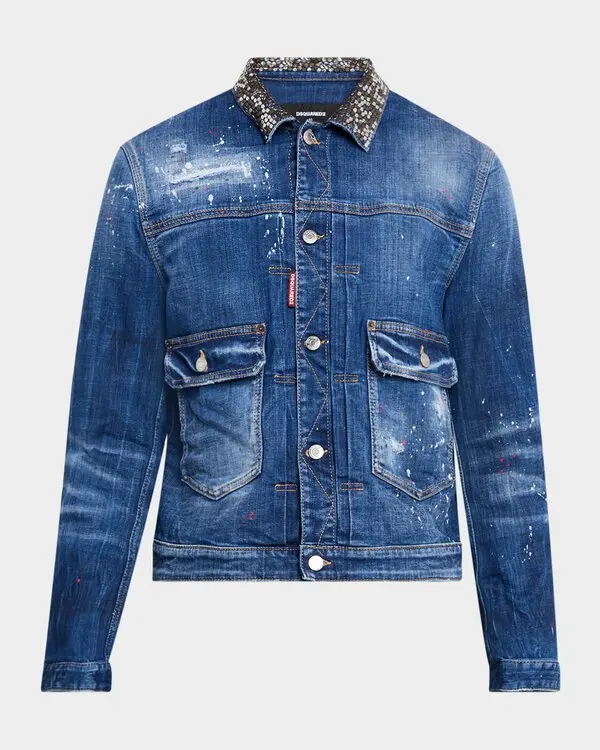 Dsquared2 Heritage Boxy Denim Jacket - Navy/blue