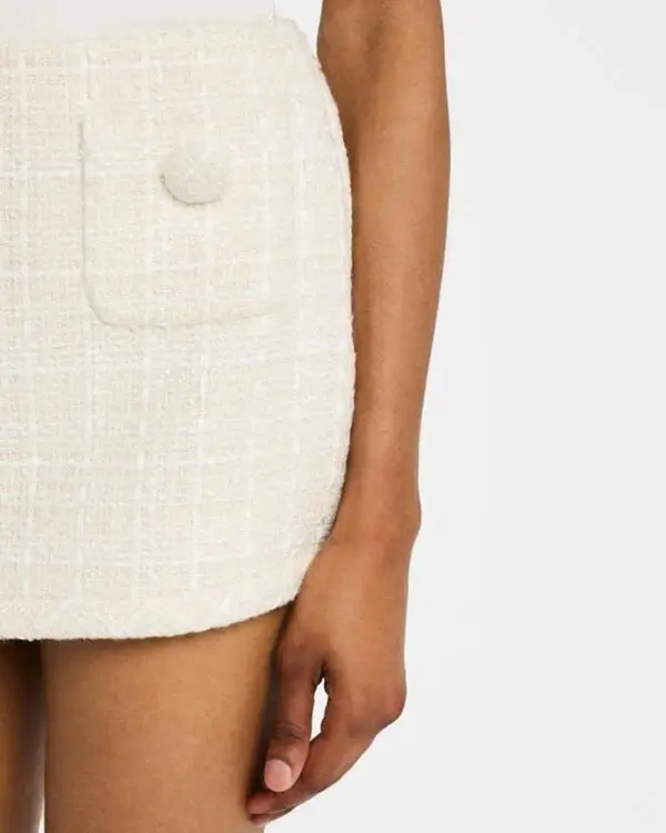 Marc Jacobs Tweed Mini Skirt - Ivory