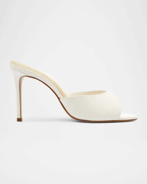 Schutz Cloe Calfskin Stiletto Slide Sandals