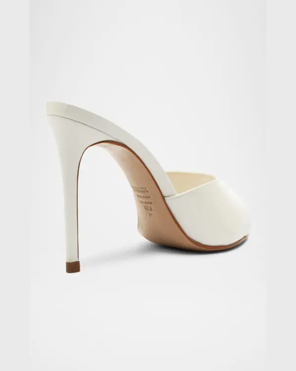 Schutz Cloe Calfskin Stiletto Slide Sandals