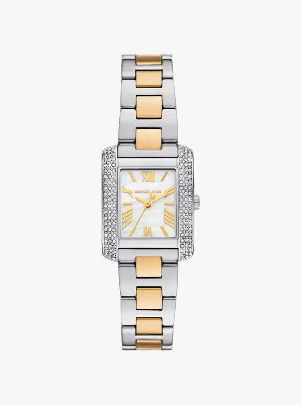 Michael Kors Petite Emery Pavé Two-tone Watch