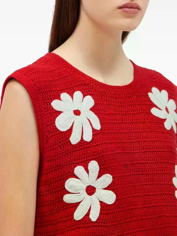 MSGM Crochet-knit Top