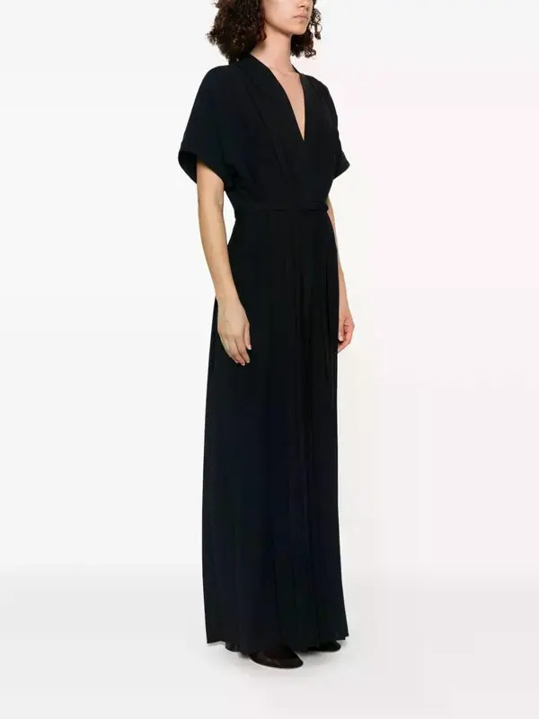 JOSEPH Sofia Pleated Jumpsuit - Blue