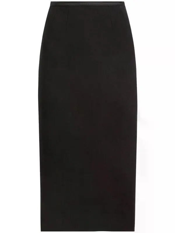 Dolce & Gabbana Straight Midi Skirt - Black