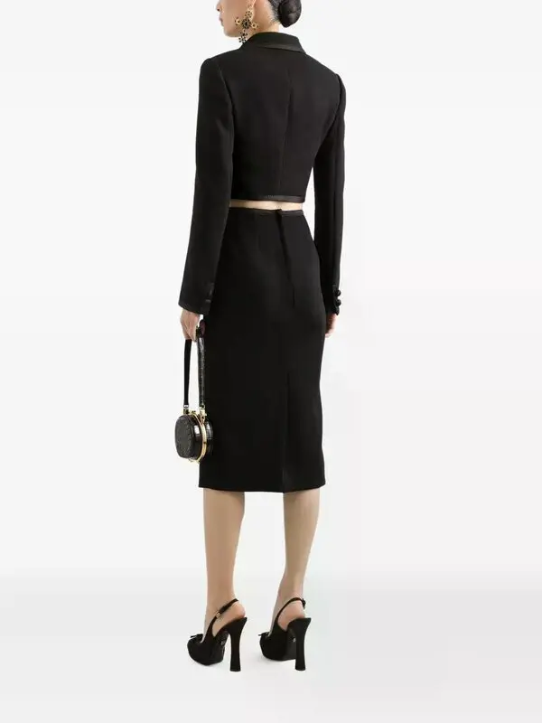 Dolce & Gabbana Straight Midi Skirt - Black