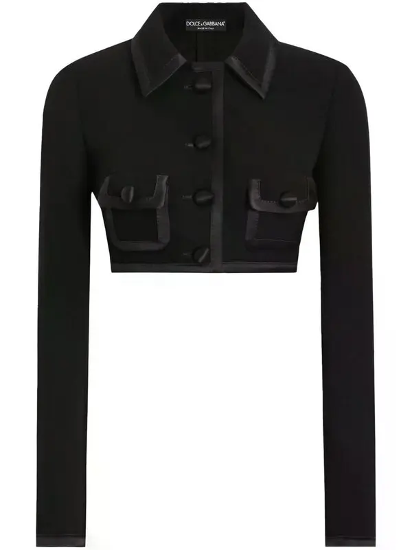 Dolce & Gabbana Button-up Cropped Jacket