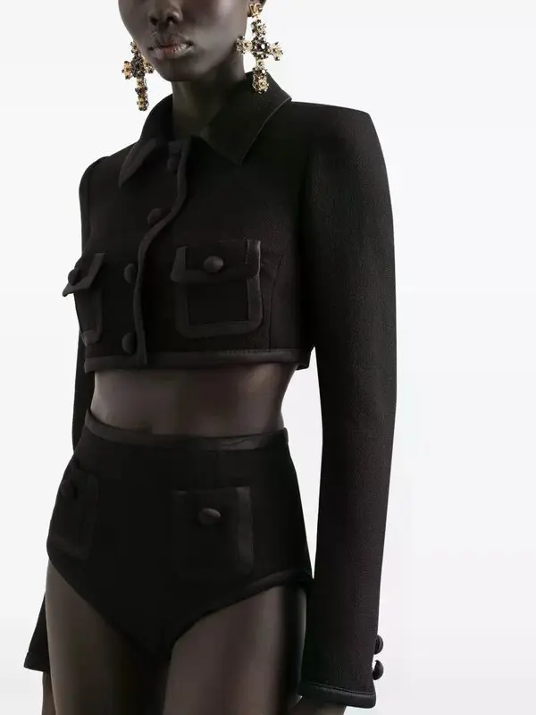 Dolce & Gabbana Button-up Cropped Jacket