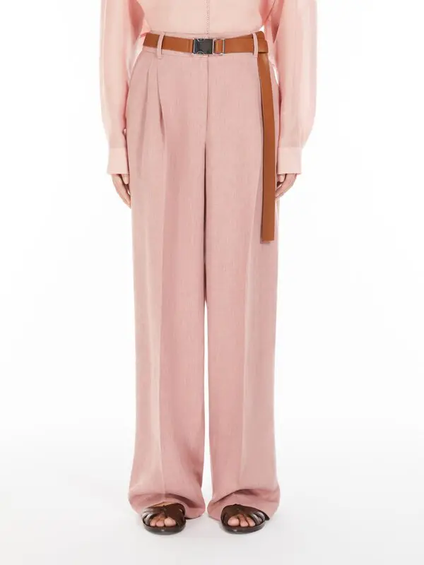 Max Mara Straight-fit Linen Trousers