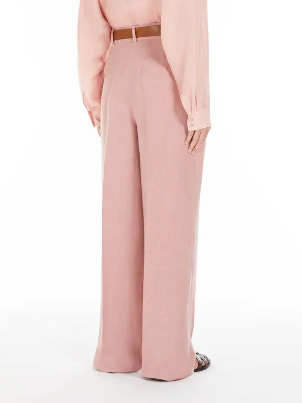 Max Mara Straight-fit Linen Trousers
