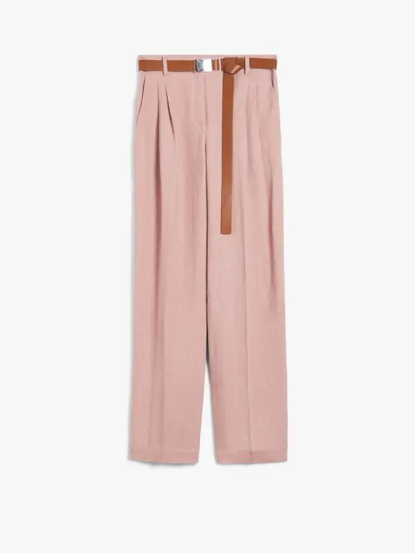 Max Mara Straight-fit Linen Trousers