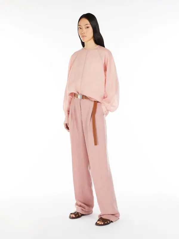Max Mara Straight-fit Linen Trousers
