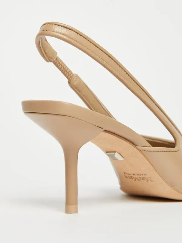 Max Mara Nappa Leather Slingbacks