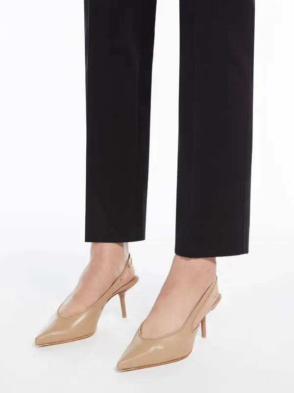 Max Mara Nappa Leather Slingbacks