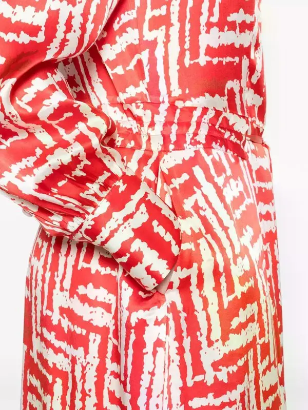 Kiton Geometric-print Maxi Dress