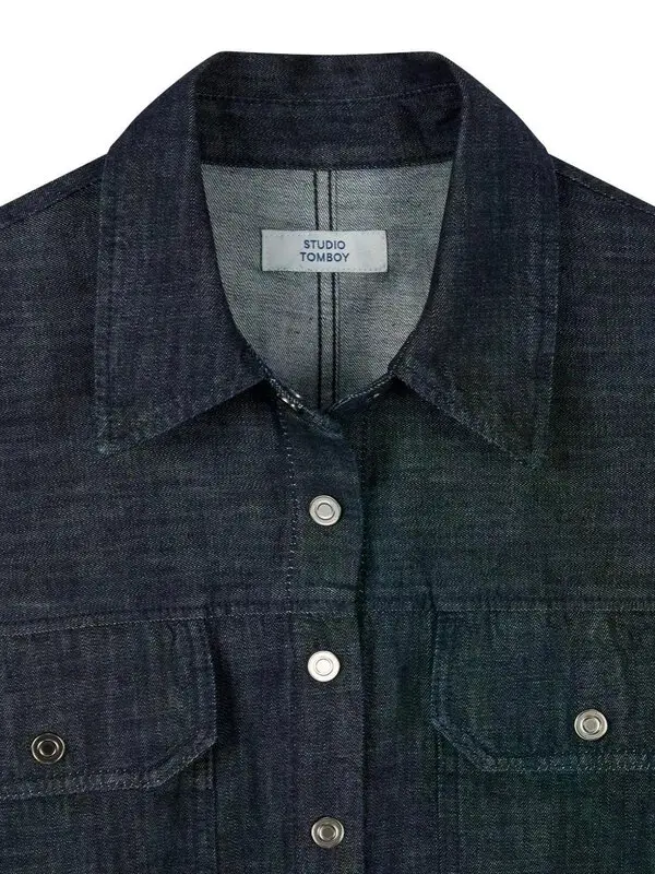 STUDIO TOMBOY Denim Shirt Dress - Blue