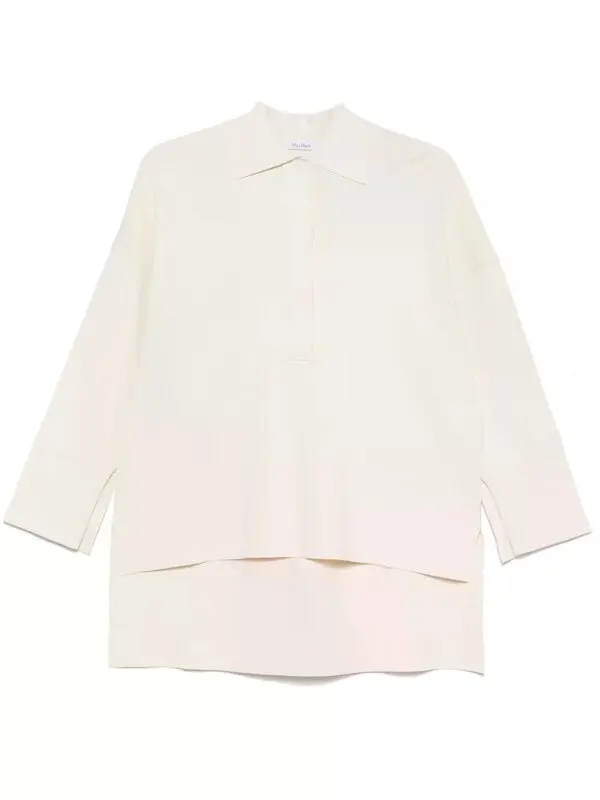 Max Mara Vand Polo Shirt - Neutrals