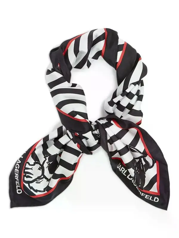 Karl Lagerfeld Ikon Silk Scarf