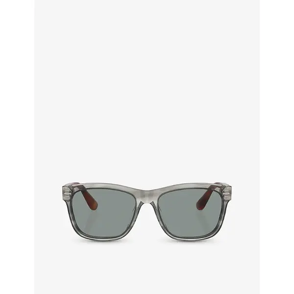 Brunello Cucinelli Bc4003s Pillow-frame Sunglasses - Grey