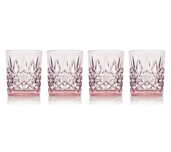 GODINGER Dublin Acrylic Double Old Fashion, Set Of 4 - One-color