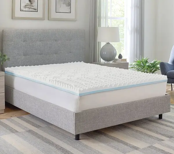 BODIPEDIC 3' Reversible Memory Foam Mattress To Pper, King - One-color