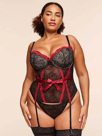 Victoria's Secret Adore Me Halia Bustier - Black