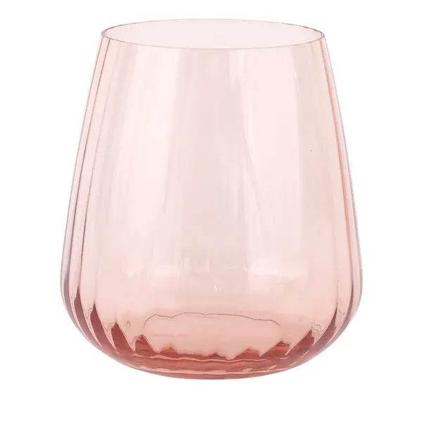 VIETRI Francesca Amber Double Old Fashioned Glass - Blush
