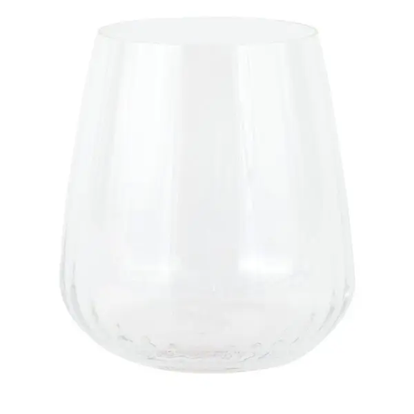 VIETRI Francesca Amber Double Old Fashioned Glass - Clear