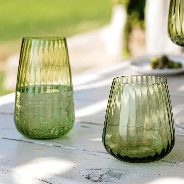 VIETRI Francesca High Ball Glass - Green