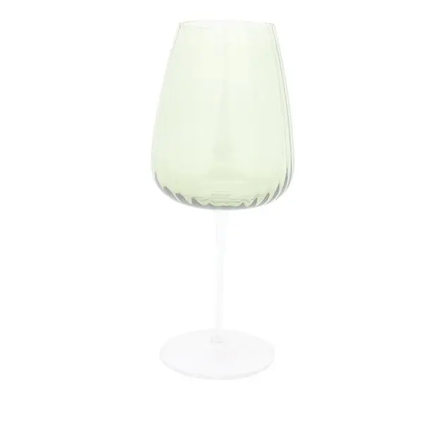 VIETRI Francesca Amber Water Glass - Green
