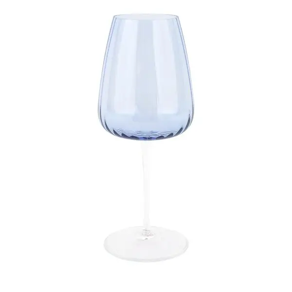 VIETRI Francesca Amber Water Glass - Light Blue