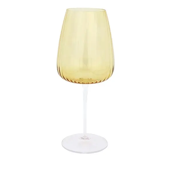 VIETRI Francesca Amber Water Glass - Medium Yel