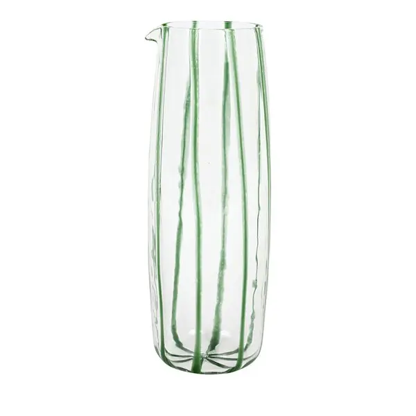 VIETRI Nuovo Stripe Pitcher - Green