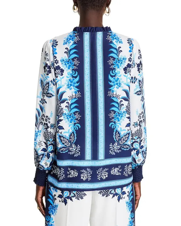T Tahari Printed Blouse