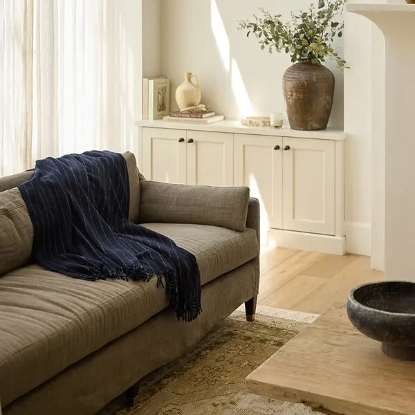 Cozy Earth Florence Throw Blanket - Navy